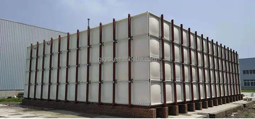 Rectangle Frp Water Tank Grp Assembly Water Storage Tanks Square Water ...