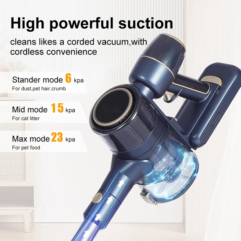 Deep Clean Bldc Motor Upright Cordless Vacuum Cleaner Powerful Portable ...