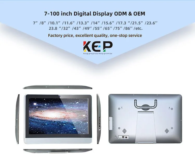 Kep 19/22/32 Inch Square Screen Lcd Advertisement Display Android Wall ...