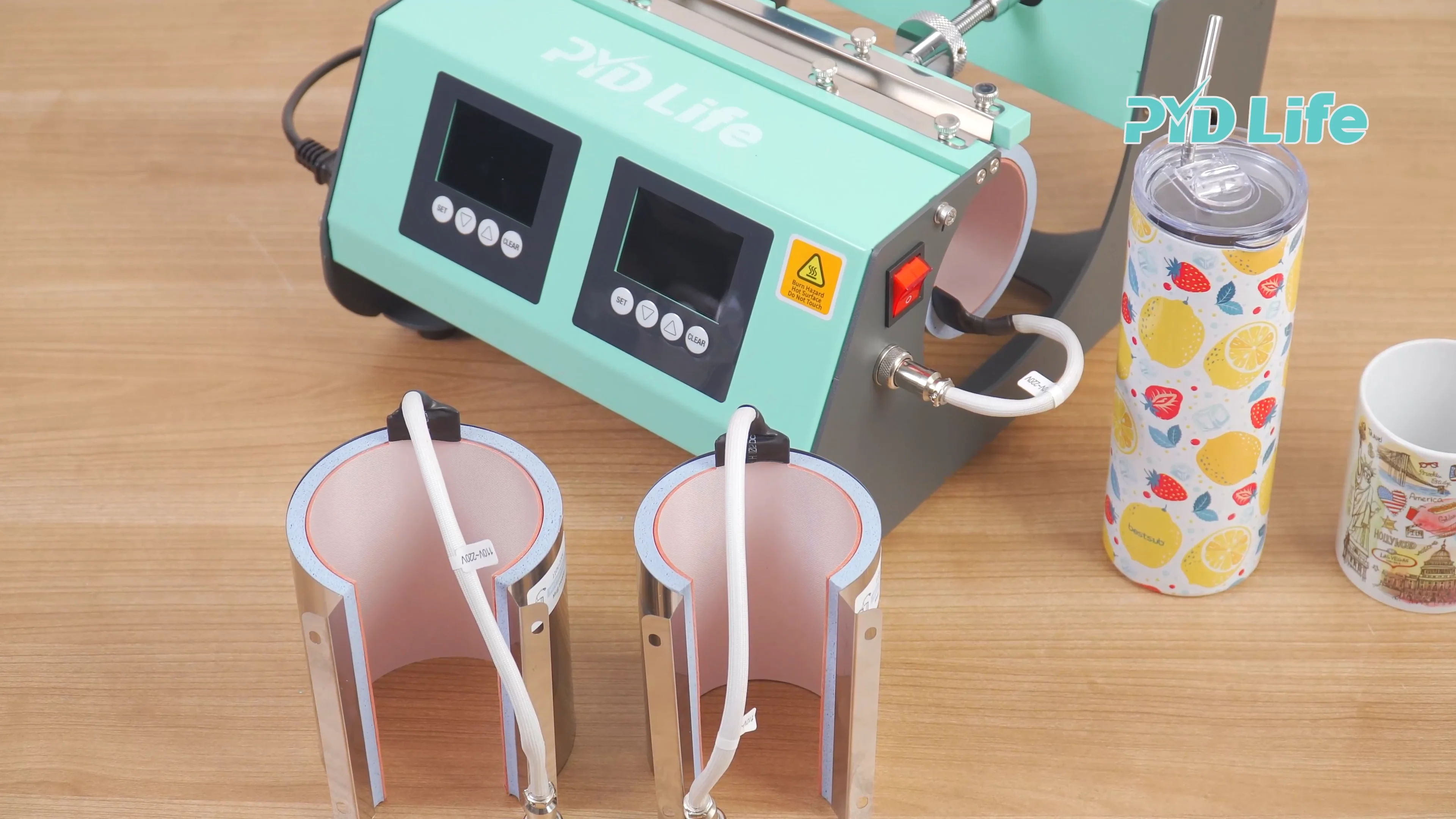 Pyd Life Custom Color Logo 3 Tumbler Press Attachments Elements 30 Oz ...