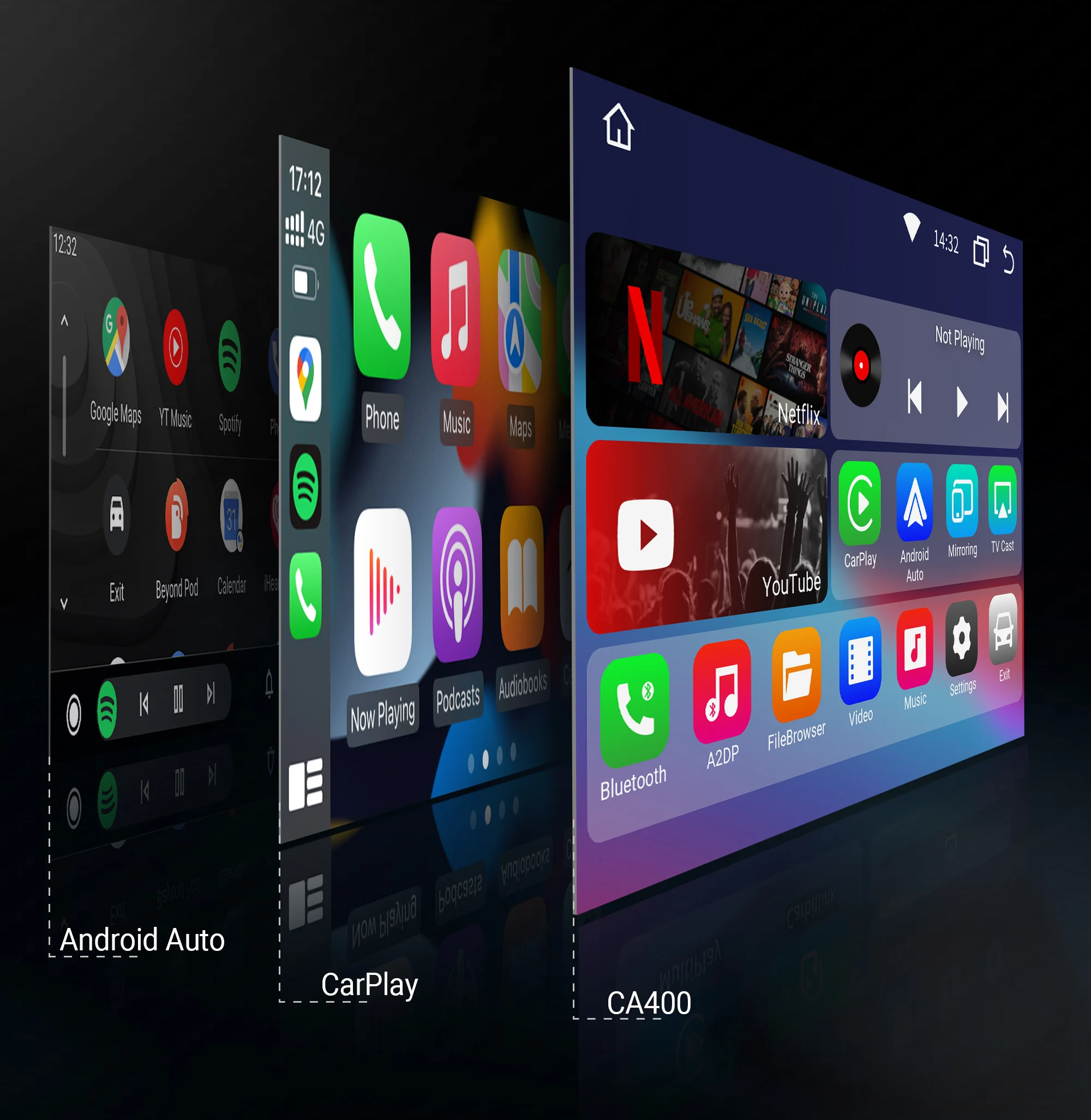 Ottocast Car Streaming Box Wireless Car Apple Carplay Adapter Carplay ...