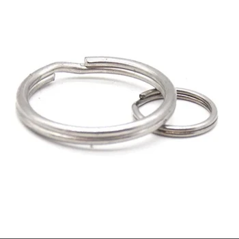 Multiple Key Ring With Chain Metal Keyring Keychain With Chains Flat ...