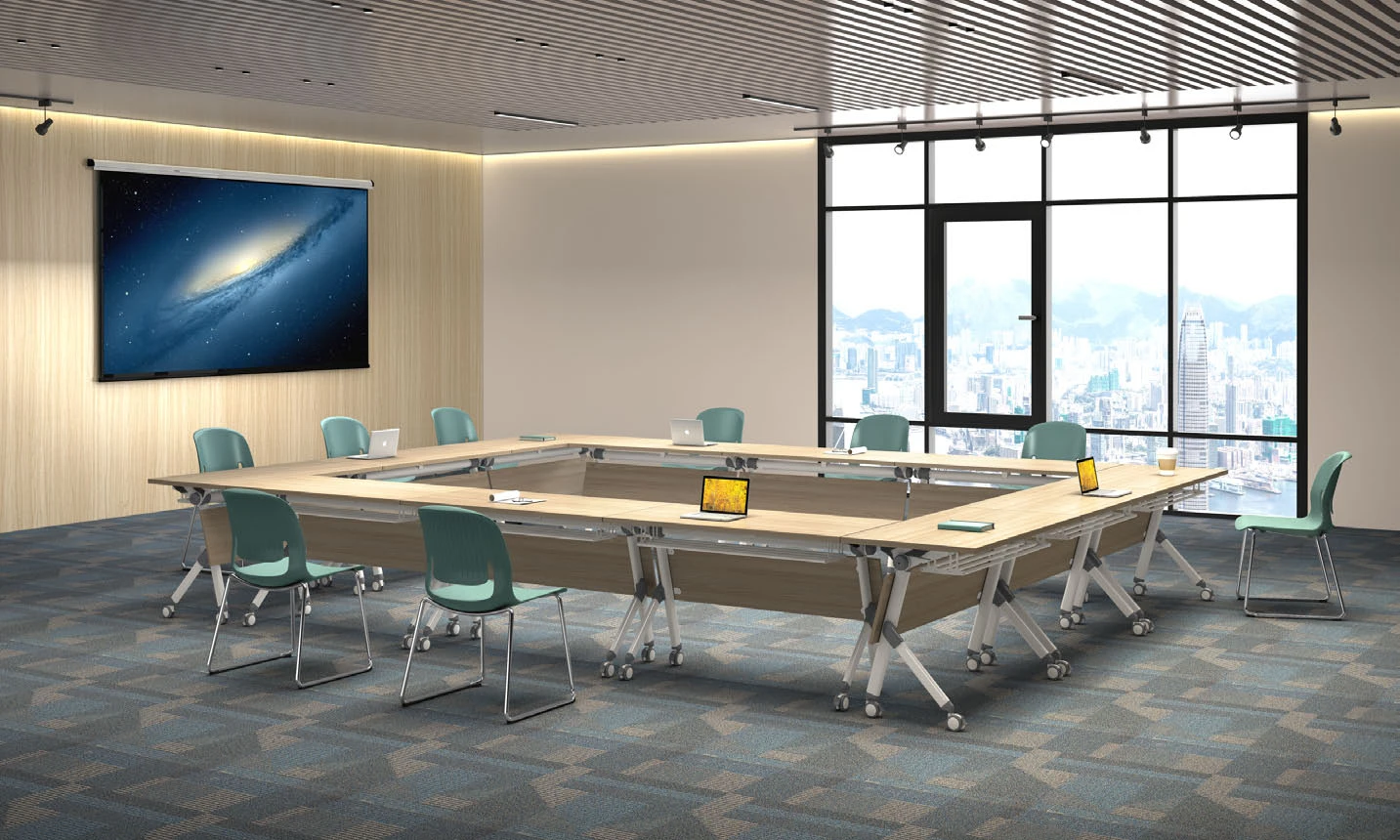 High Quality Office Training Table and Chair Folding Folding Table ...