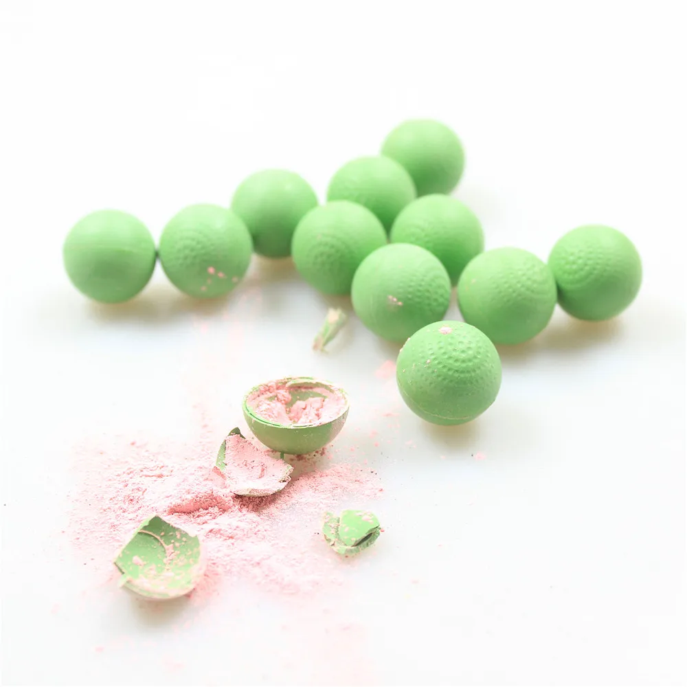 Green Pla Shell Powderball 0.68 Paintball Paintball in Green Color ...