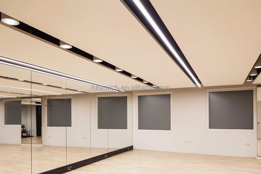 Modern Gym Lighting Continuous Running Linear Led Profile Light With ...