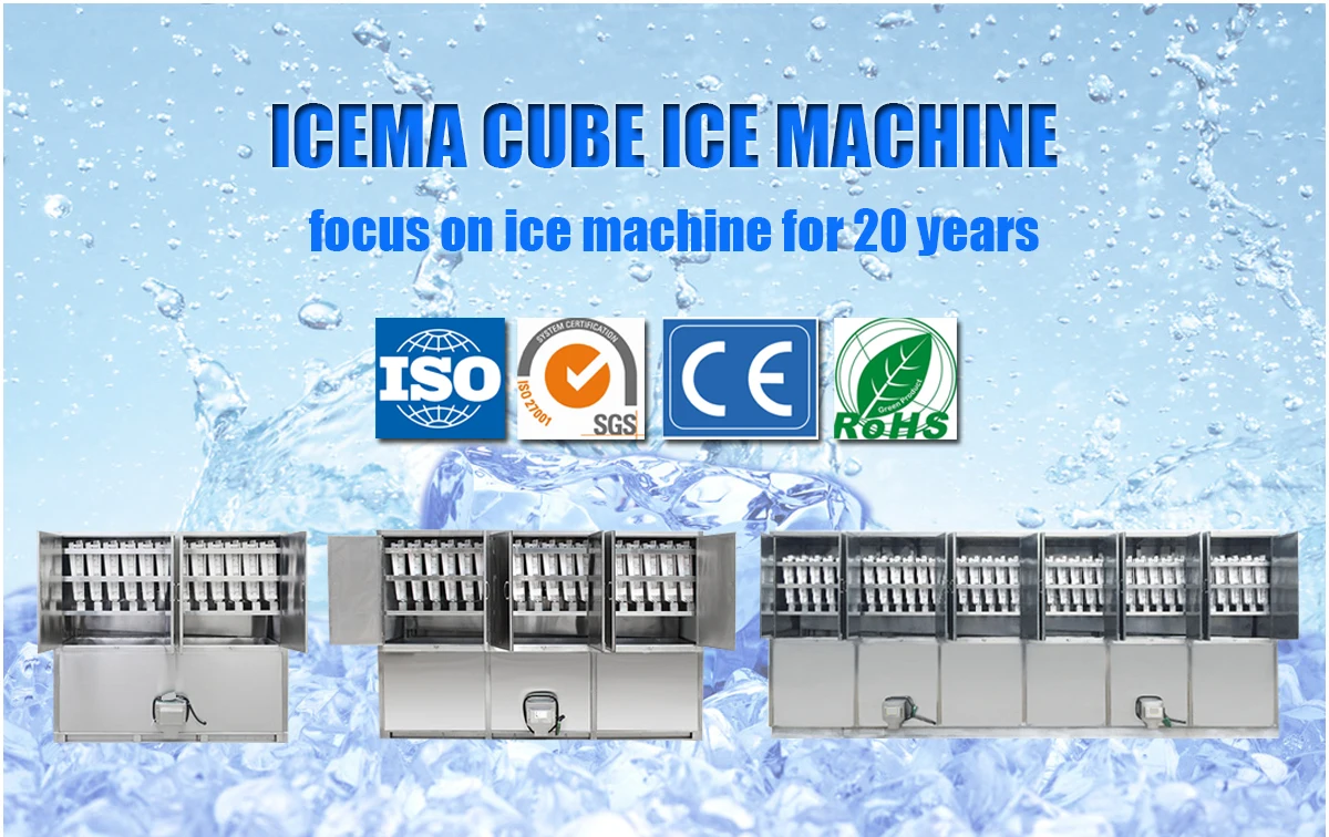 ICEMA Automatic 5ton 10tons Ice Cube Maker Machine 5000kg Industrial ...