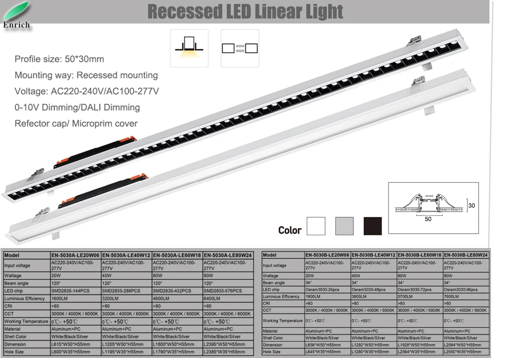 Perfil De Aluminio Empotrado Para Techo,Luz Led Lineal Con Colores ...