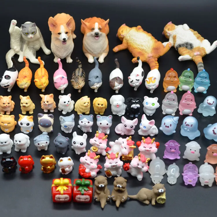 Bulk 3d Cartoon Kawaii Miniature Animal Figurine Tiny Toys for Kids ...