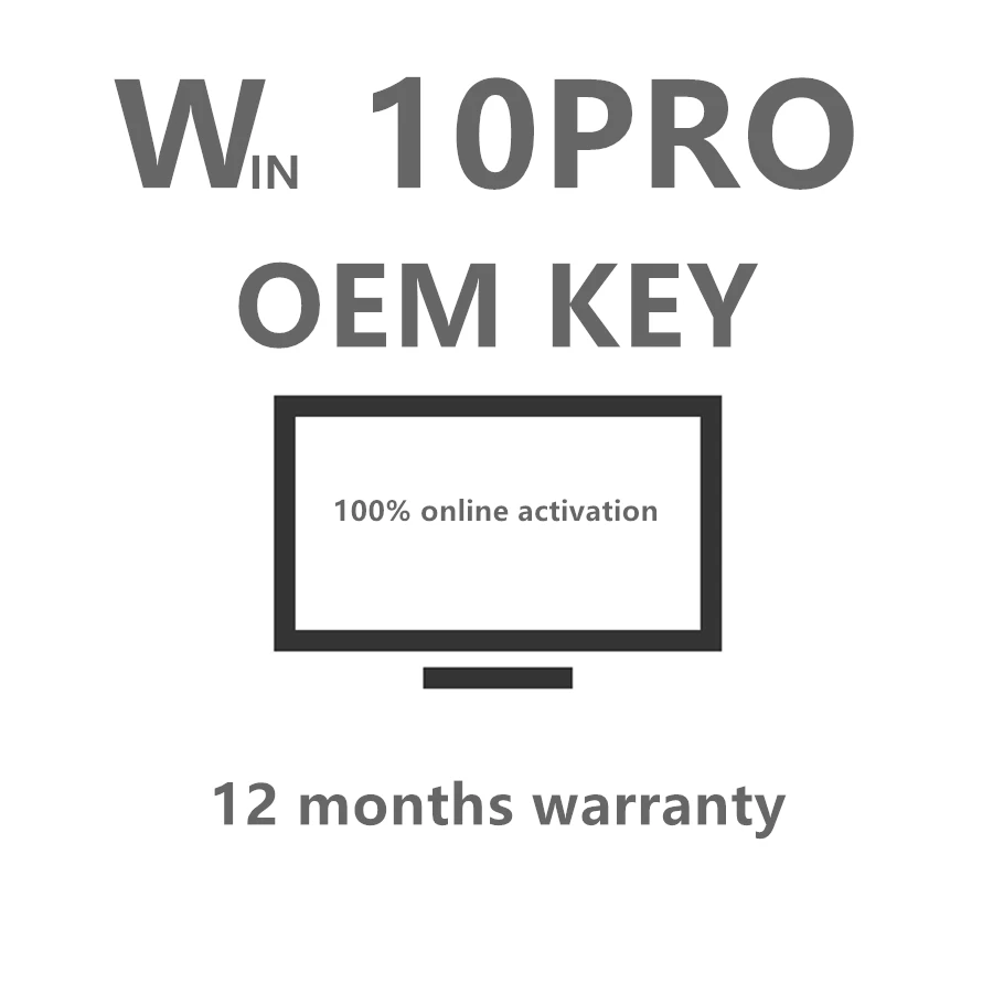 Genuine Win10 Pro Oem License Key Online Activation Sliver Label For ...
