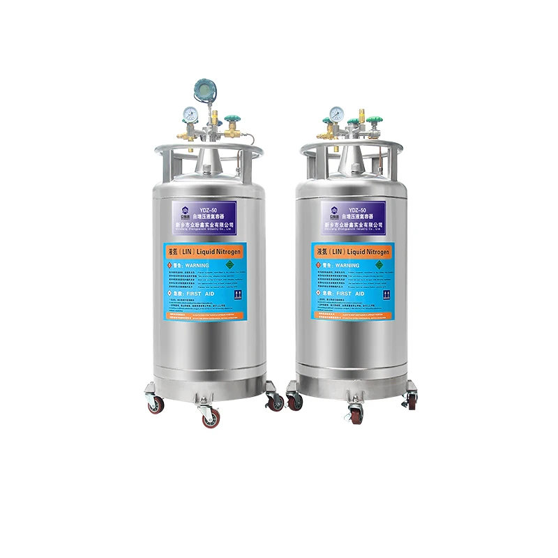 YDZ 50 Cryogenic Liquid Nitrogen Dewar Tank with Valves Pressure Vessel ...