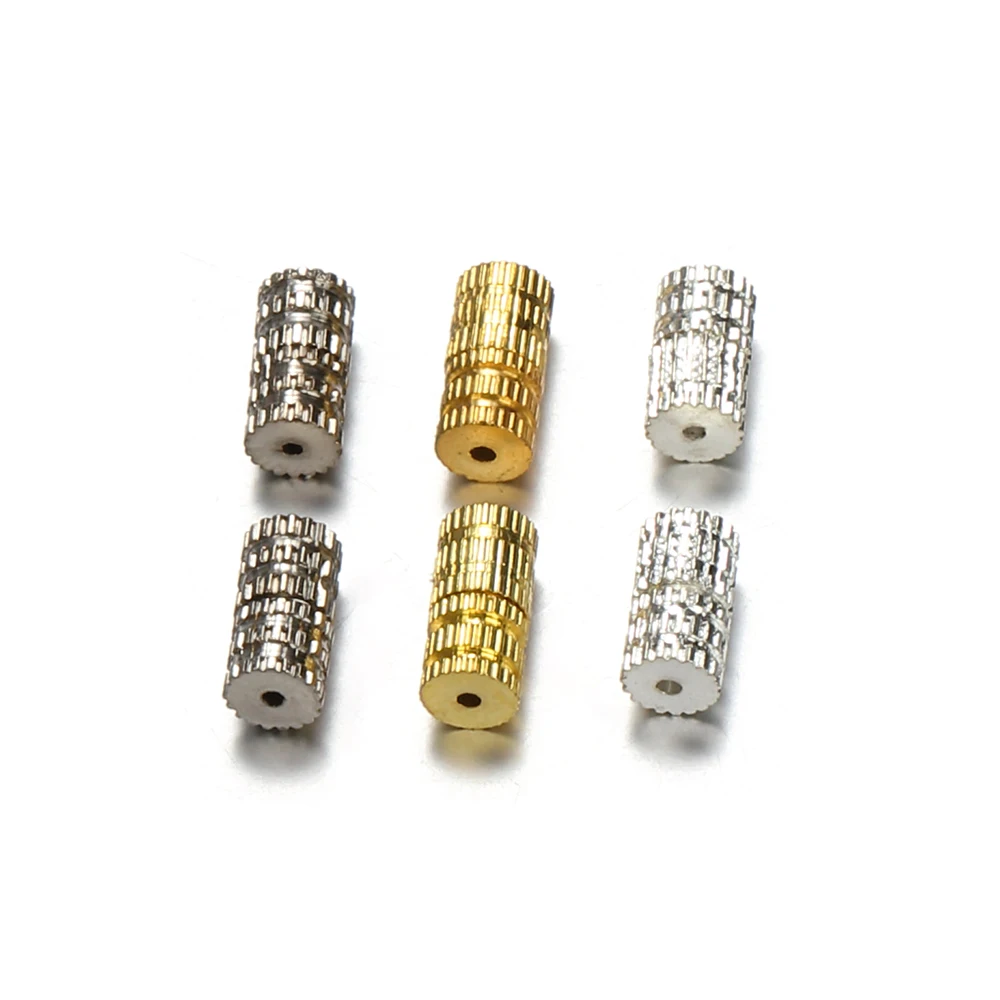 Lot 100pcs Cylinder Screw Fasteners Alloy Clasps Buckles for Jewelry ...