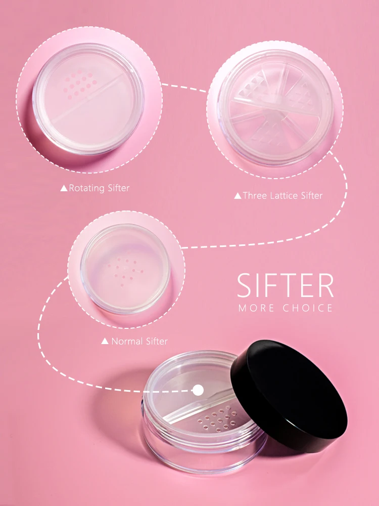 KJ Powder Jars - Durable, Customizable Cosmetic Containers