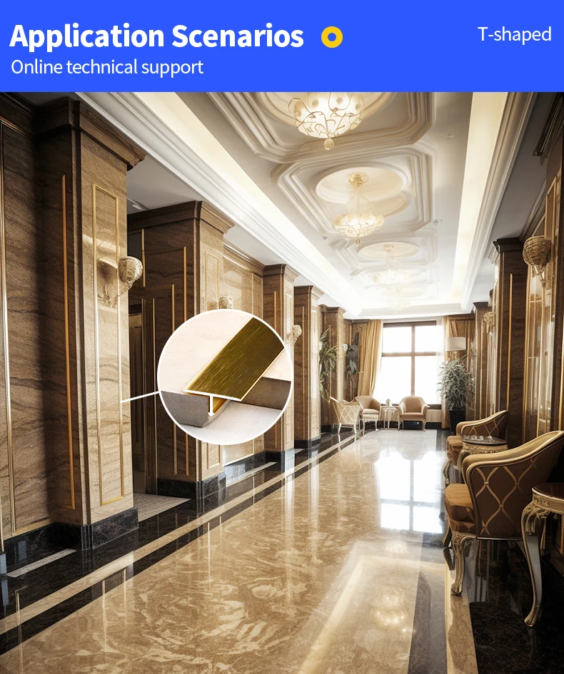 T Shaped Profile Corner Ceramic Tile Transition Strips Aluminum Cabinet ...