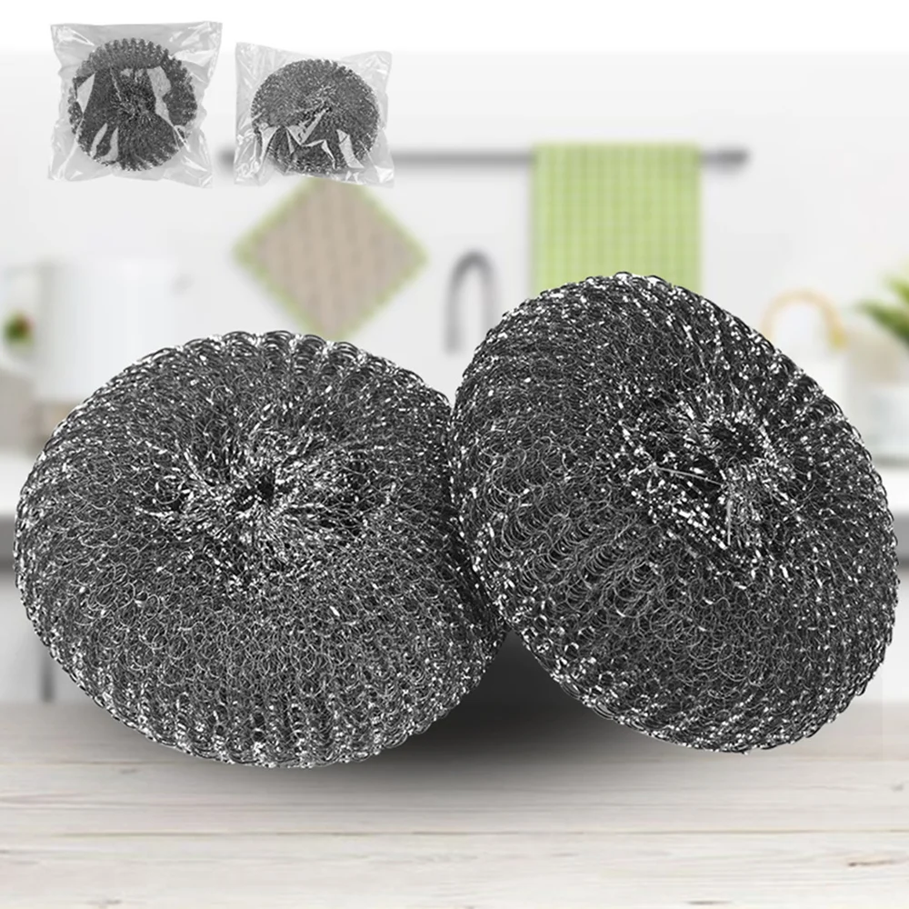 Wholesale Stainless Steel Kitchen Scrubber Dishwashing Metal Sponge ...