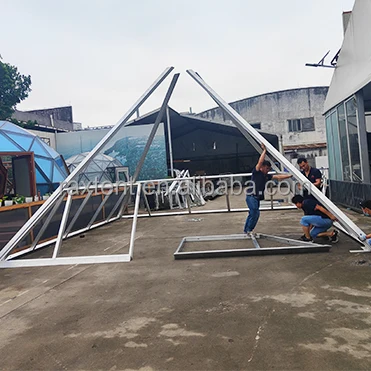 Glass Pyramid Tent for Glamping - Luxury Hotel Tent House