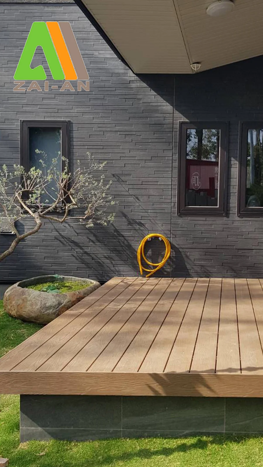 Co Extrusion Splinter Free Outdoor Ultra Fiber Foam Pvc Decking For ...