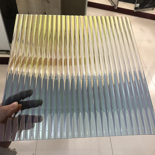 Tempered Tinted Reeded Patterned Glass Panels - Custom Sizes & ODM ...