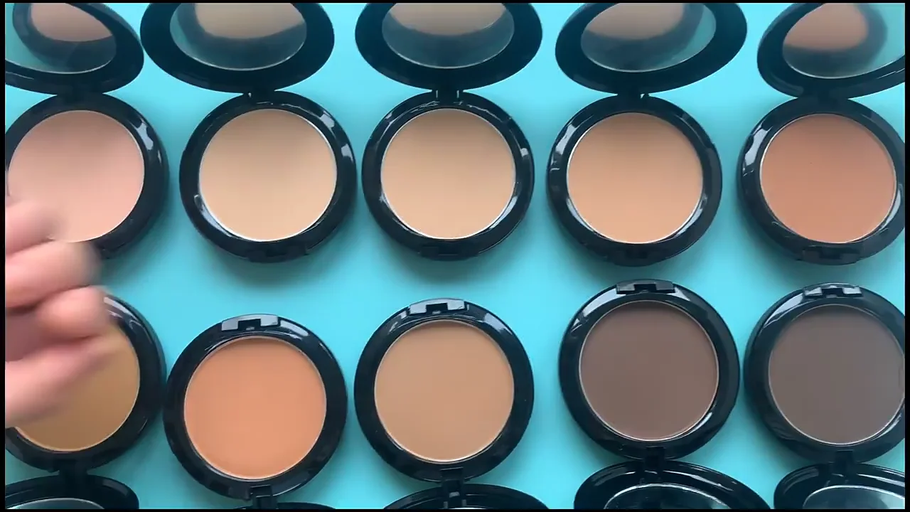 Private Label High Quality 10 Colors Pressed Face Powder Matte Vegan ...