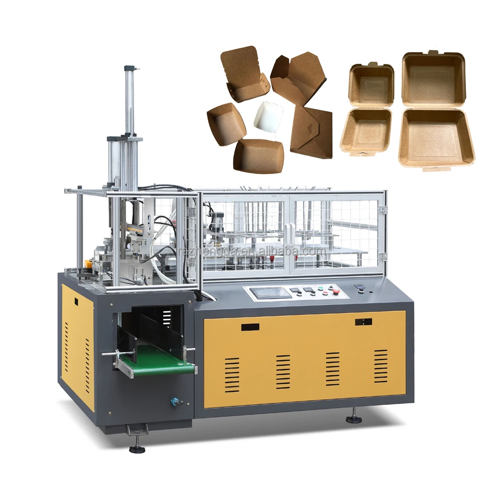 High Speed Disposable Paper Lunch Box Making Machine