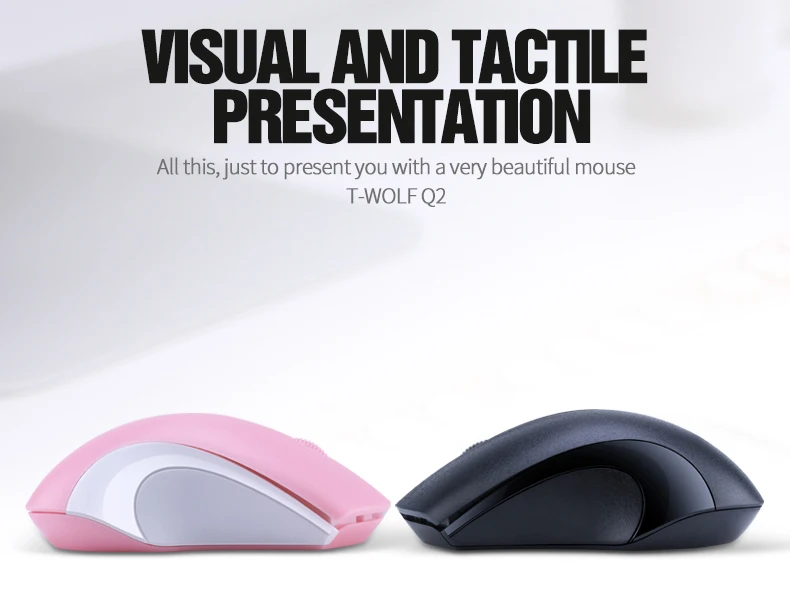 Q2 Wireless Mouse - Ergonomic 2.4G Computer Mouse