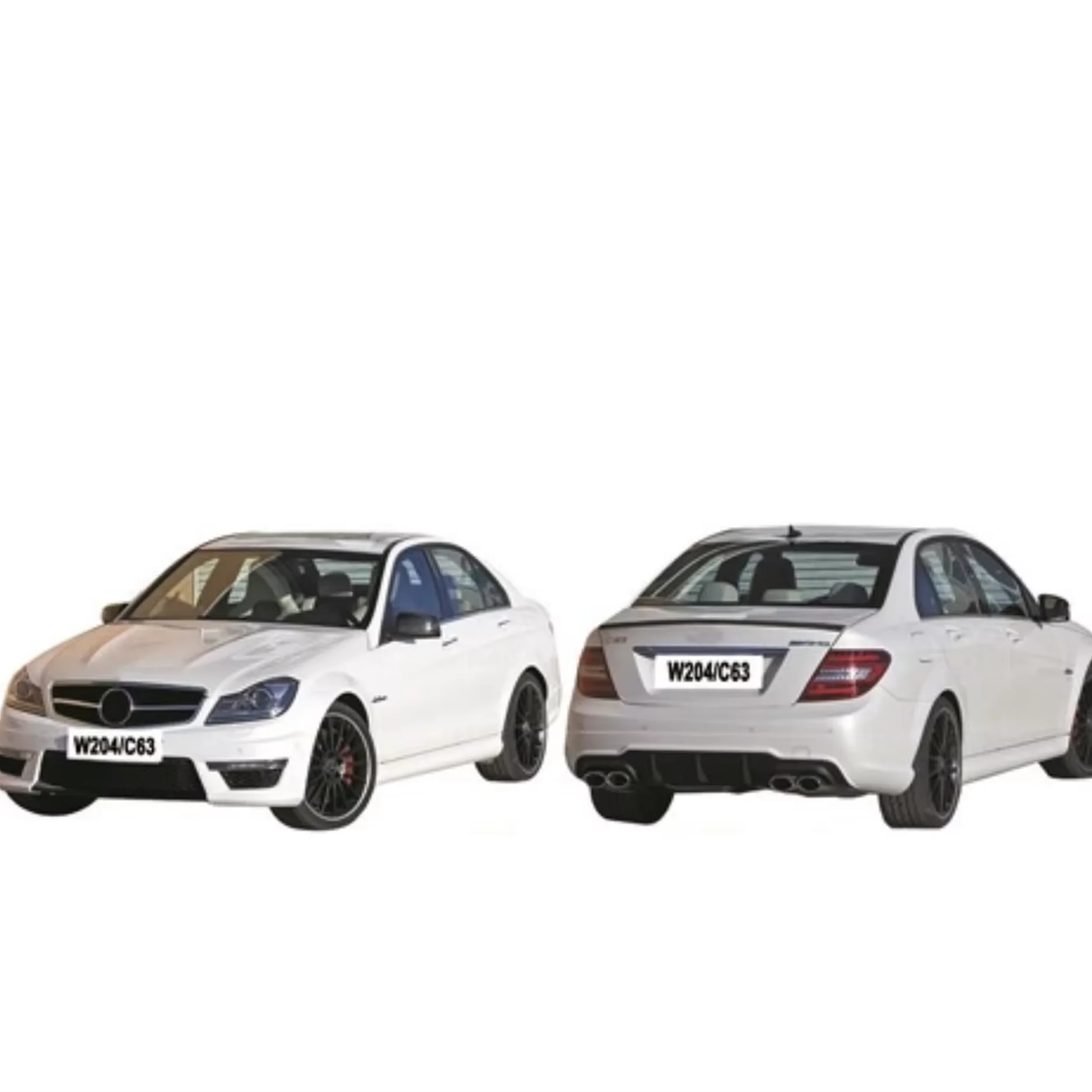 For mercedes Benz W204 rear diffuser gloss black 11-13 4D| Alibaba.com