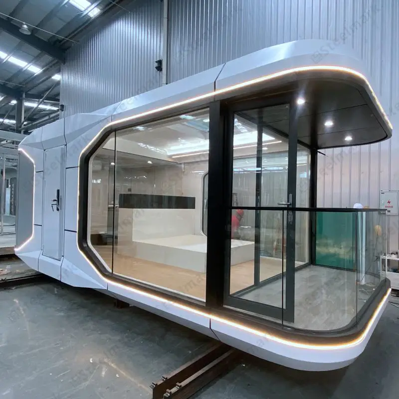 Movable Prefab Prefabricated Capsule Hotel Cabin Container House ...