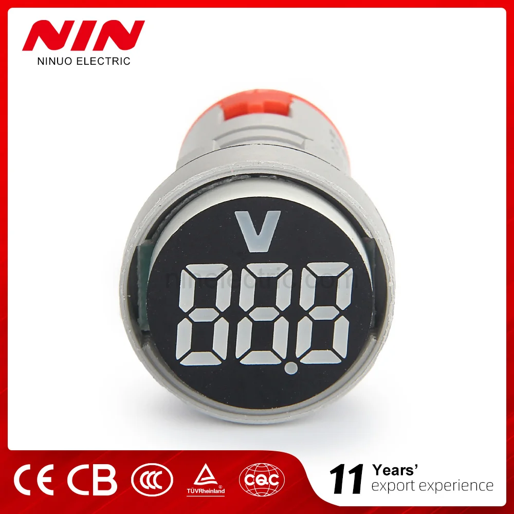 Indicator Voltmeter Big Digital Tube Ac20v-500v Round Panel Digital ...