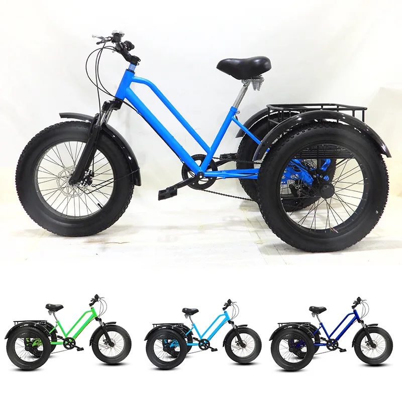Russian 20 "fat Tire Big 3 Wheel Cargo Snow Adult Pedal Tricycle - Buy ...