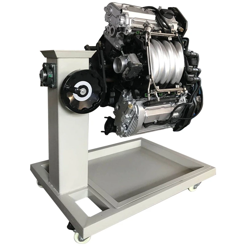 Glass Top Rotating Dining Table Car Engine Engine Support Maintenance ...