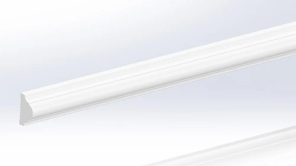 Amer Decorative Plastic Waterproof Flexible Trim Wall Panel White ...