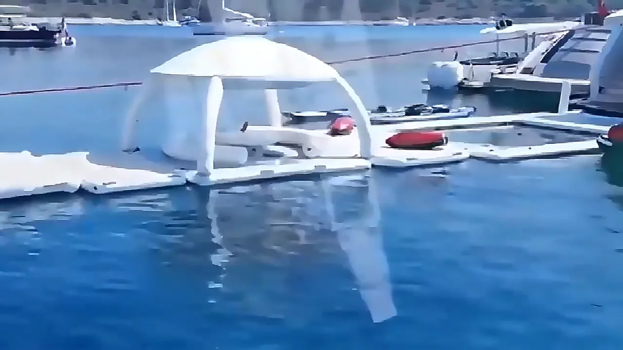 Durable Outdoor Drop-stitch Water Inflatable Floating Platform Pool ...