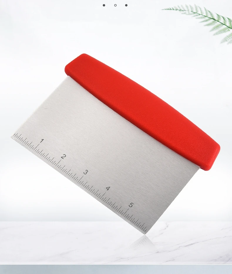 Premium Dough Scraper And Cutter Stainless Steel Bench Scraper With ...