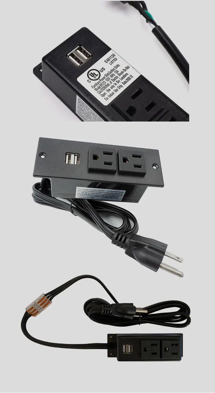 Us Standard Gun Safe Socket Power Supply With Usb Outlet Used For Gun ...