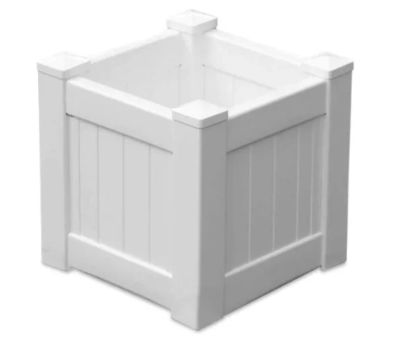 New Design White Vinyl Garden Planter Box Plastic Planting Bed - Buy ...