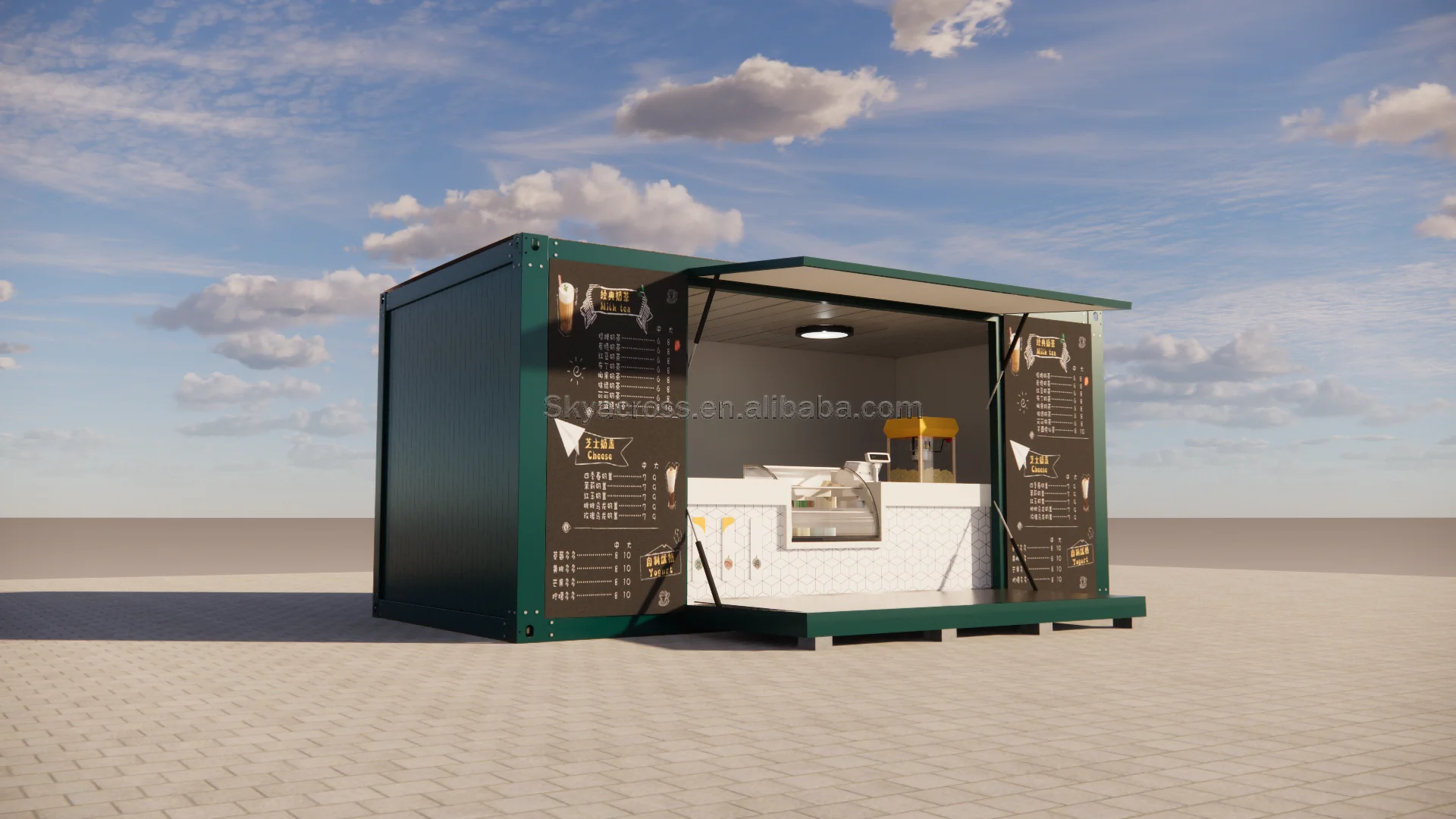 Portable Movable Pop up Container House Design Coffee Shop Cafe bar ...