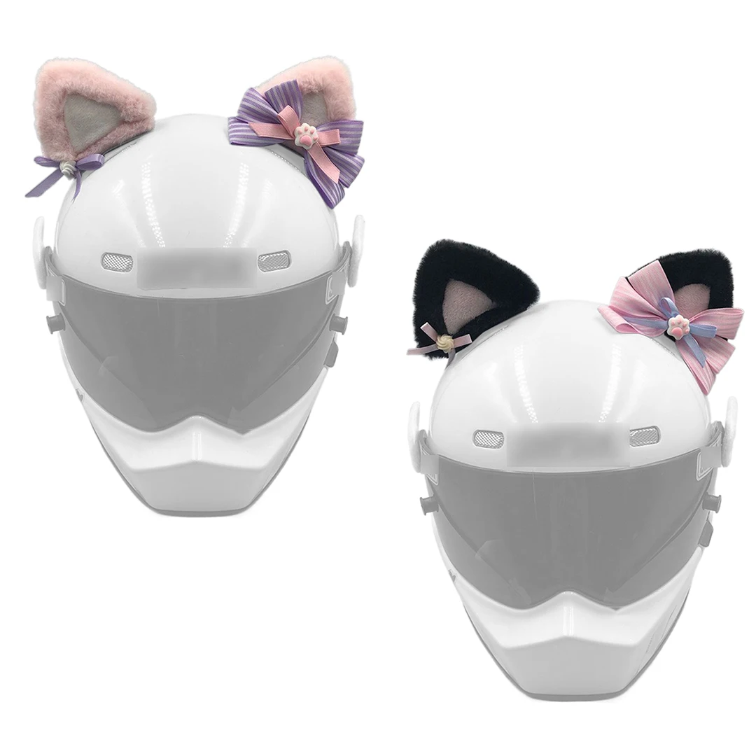 New Removable Helmet Accessories Ears Horns Ski Bike Motorcycle Bows ...