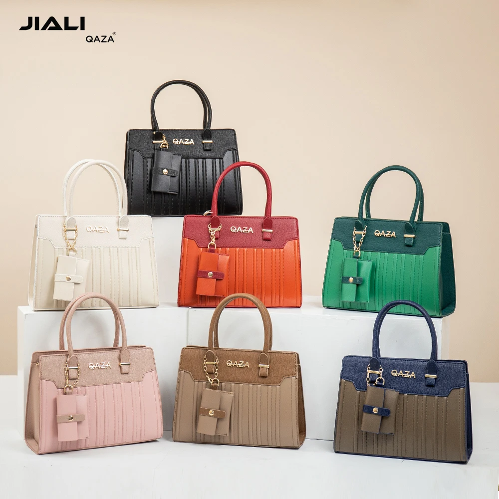 QAZA 2024 Luxury Ladies PU Leather Handbag: Designer 2in1 Tote with ...