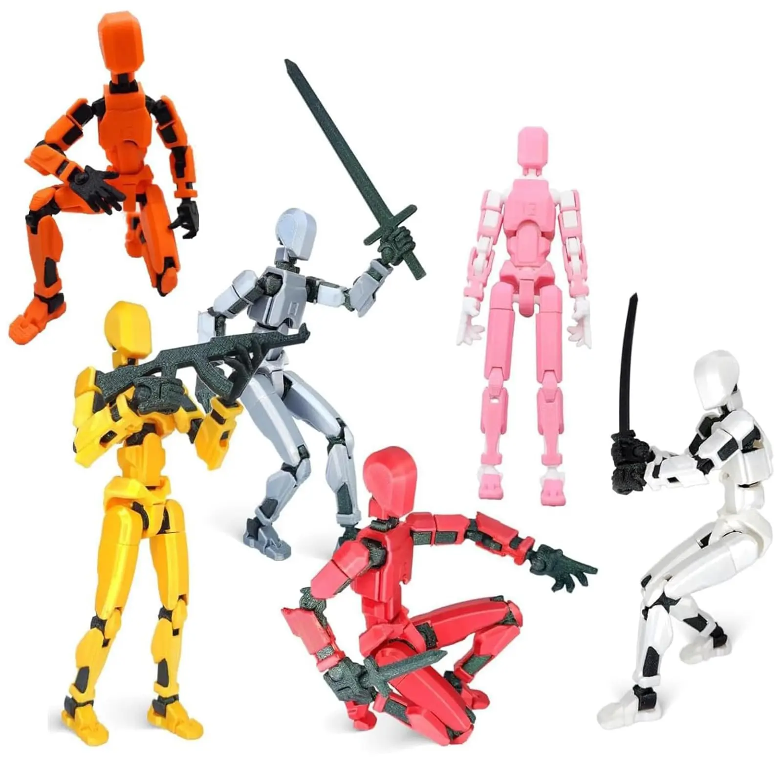 Titan13 3D Printed Fighting Robot Action Figure - DIY Toy