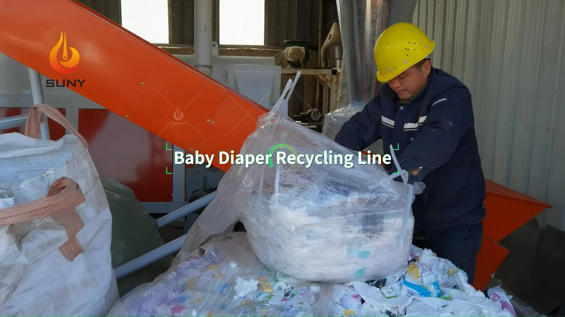 Diaper Recycling Machine Separating And Recycling Machine For Defective ...