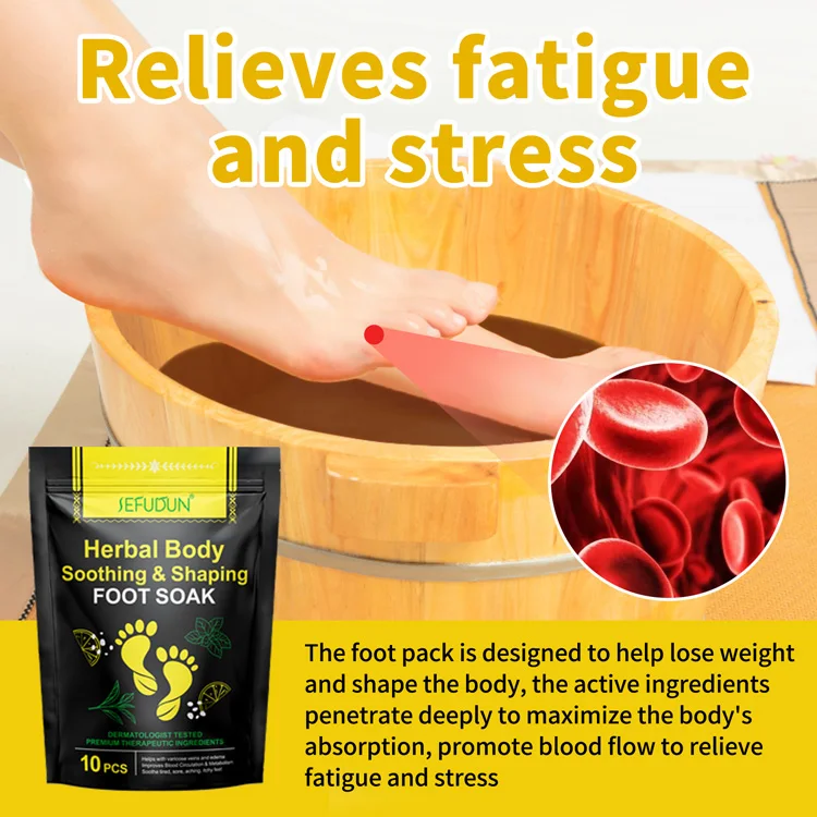 SEFUDUN Foot Bath Gel Beads - Promote Blood Flow & Relieve Fatigue