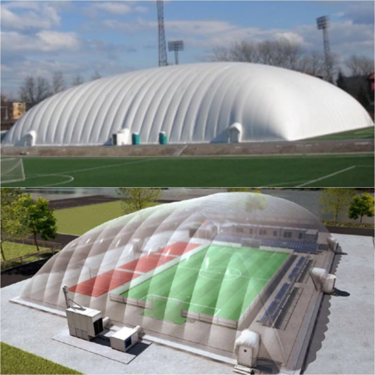 High Quality Pneumatic Membrane Structure Inflatable Airdome Sports ...