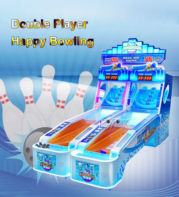 Indoor Arcade Kid Coin Operated Happy Bowling Machine Lottery Game ...