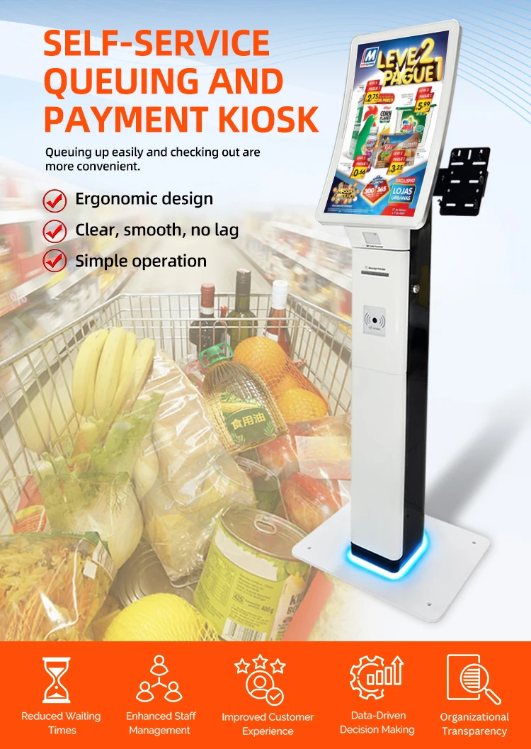 Electronic Queue Management System Self Service Kiosk for Bank Queue ...