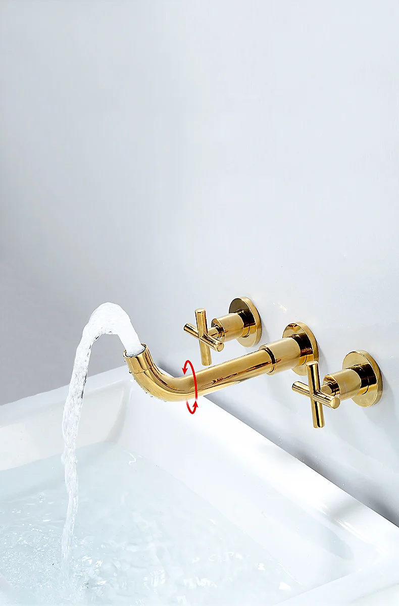 Hot Sale High Quality Copper Hot And Cold Basin Faucet Three Hole ...