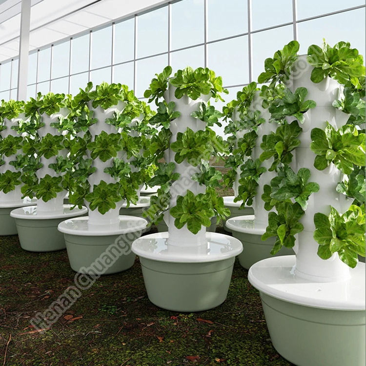 Vertical Rotating Tower Garden Hydroponic Strawberry Hydroponics Indoor ...