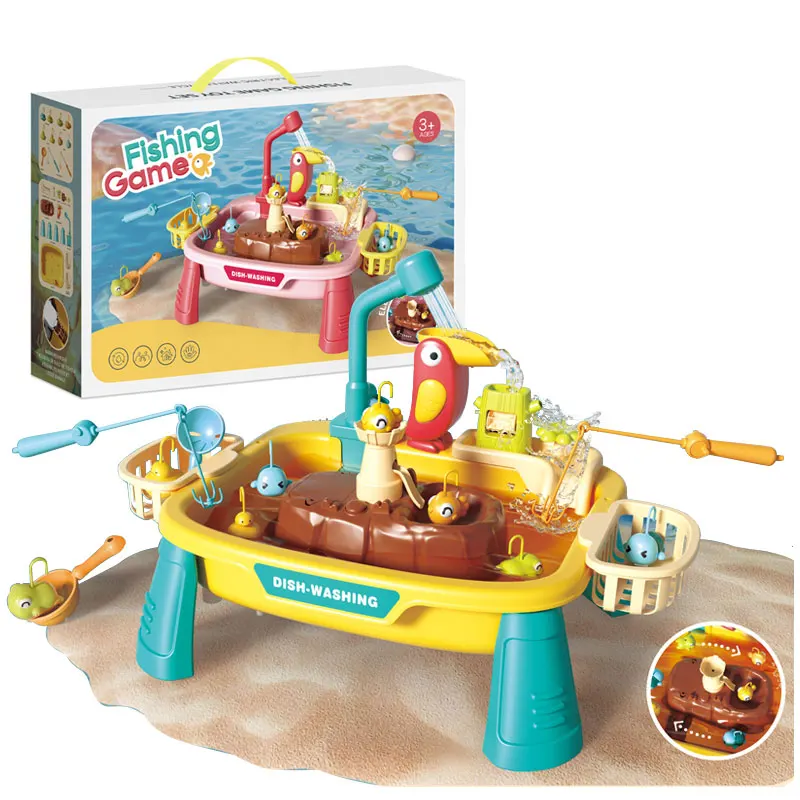 Fishing Game Water Table Toy Set for Kids Water & Sand Beach Play ...