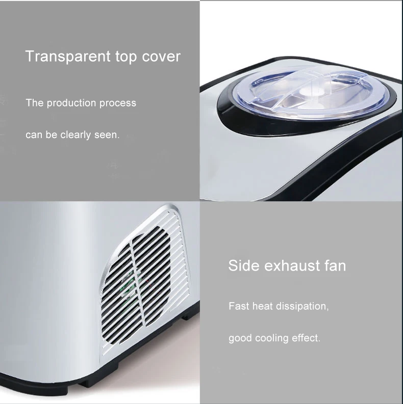 Hicon Ice Cream Machine - Compact, Efficient, and Versatile