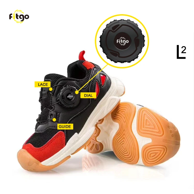 Fitgo Fast Self Tying Shoes Fastener Lace Lock Knob Lacing System For ...