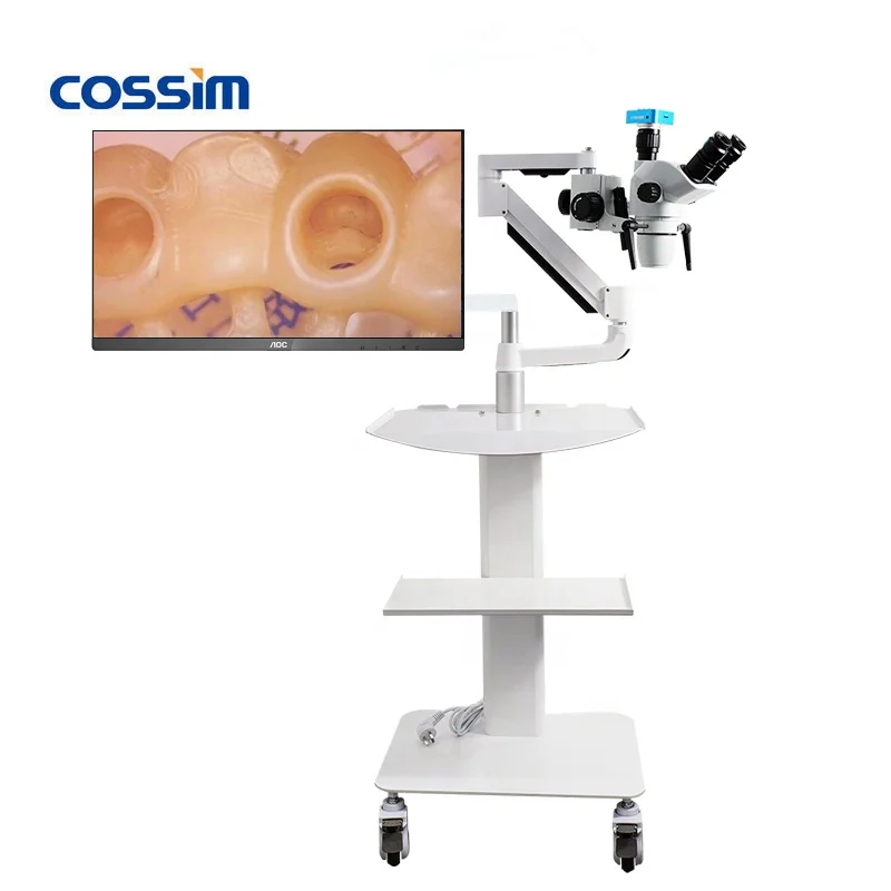 Cheap Portable Dental Microscope with LED Light Sources