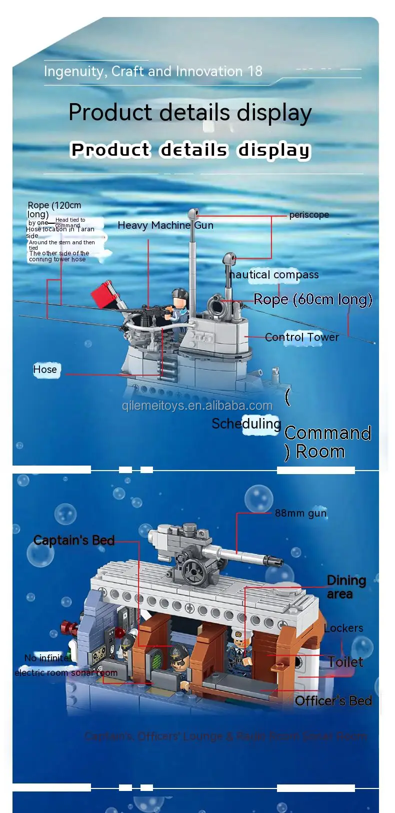 Panlos 628008 Ww2 German Karl Heavy Railway Gun Weapons Building Blocks ...
